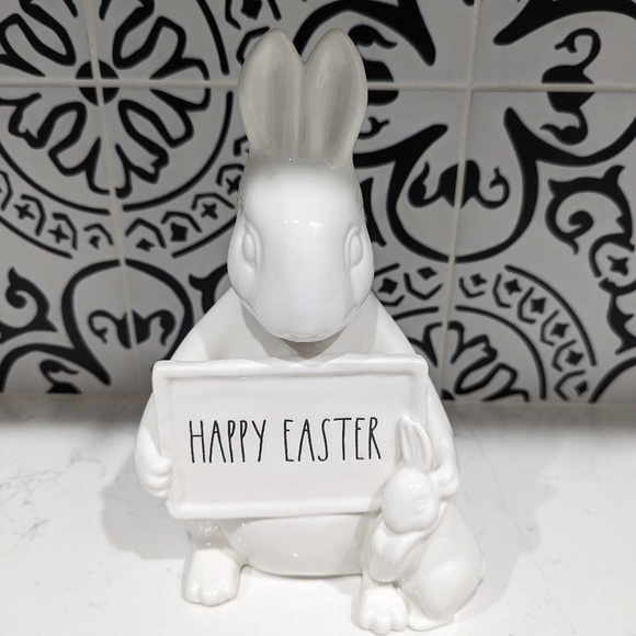 Rae Dunn | Holiday | New Rae Dunn Easter Ceramic 9 Bunny Holding Happy ...